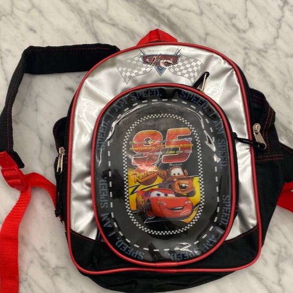 Disney | Accessories | Mini Pixar Cars Backpack W Front Pocket About ...